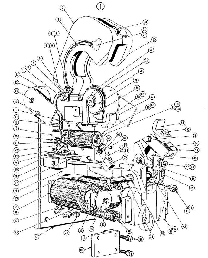 EC&M / Square D No. 3 Type L Folio 3 Single Pole Line-Arc Contactors ...